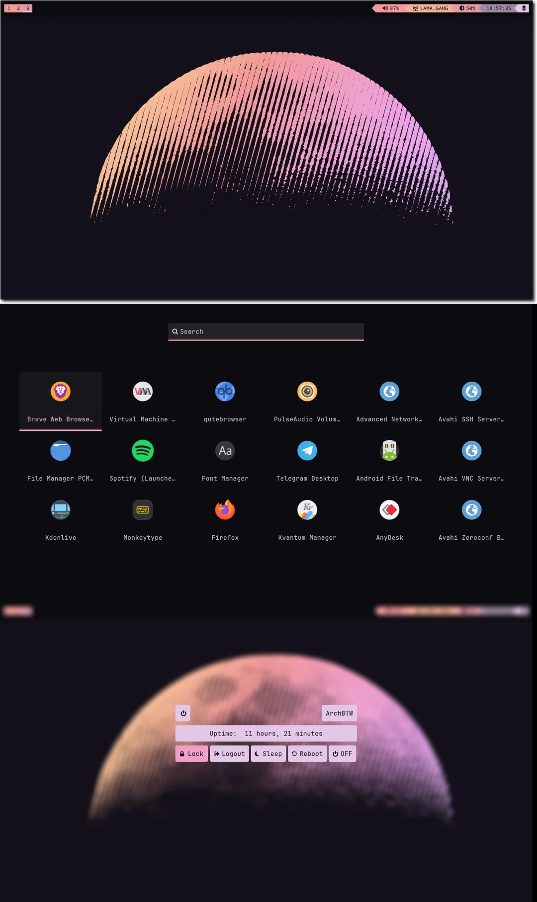 [i3WM] i3 + pywal - workflow | Scrolller