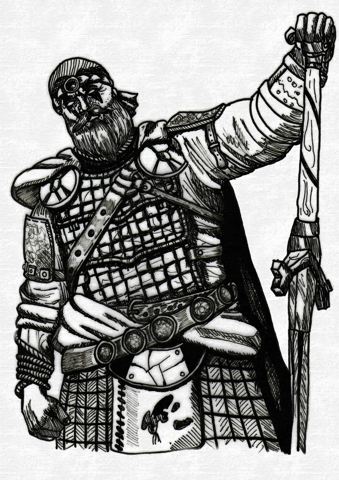 Highlander, me, fineliner on paper, 2022 | Scrolller