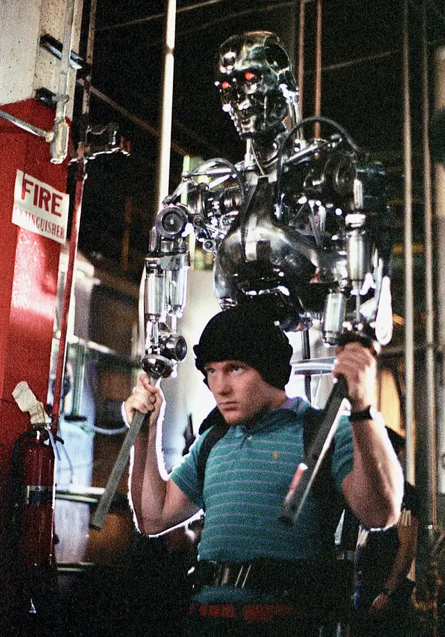 Behind the scene in the film 'The Terminator'. 1984 | Scrolller