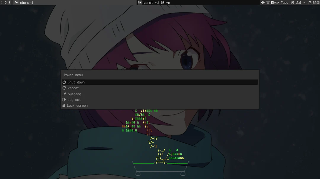 [awesome] My minimalist setup using awesome and rofi | Scrolller