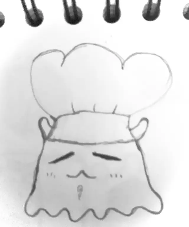 Not my best but here a sketch Takodachi with a chef’s hat | Scrolller