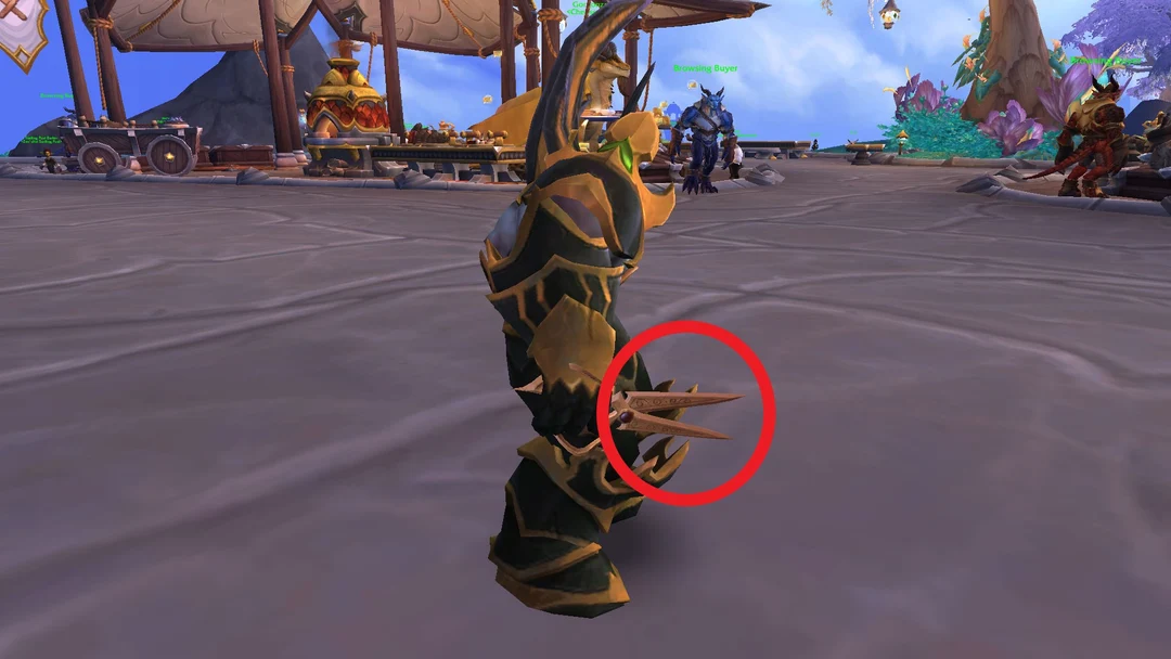 My felguard is wielding scissors. | Scrolller