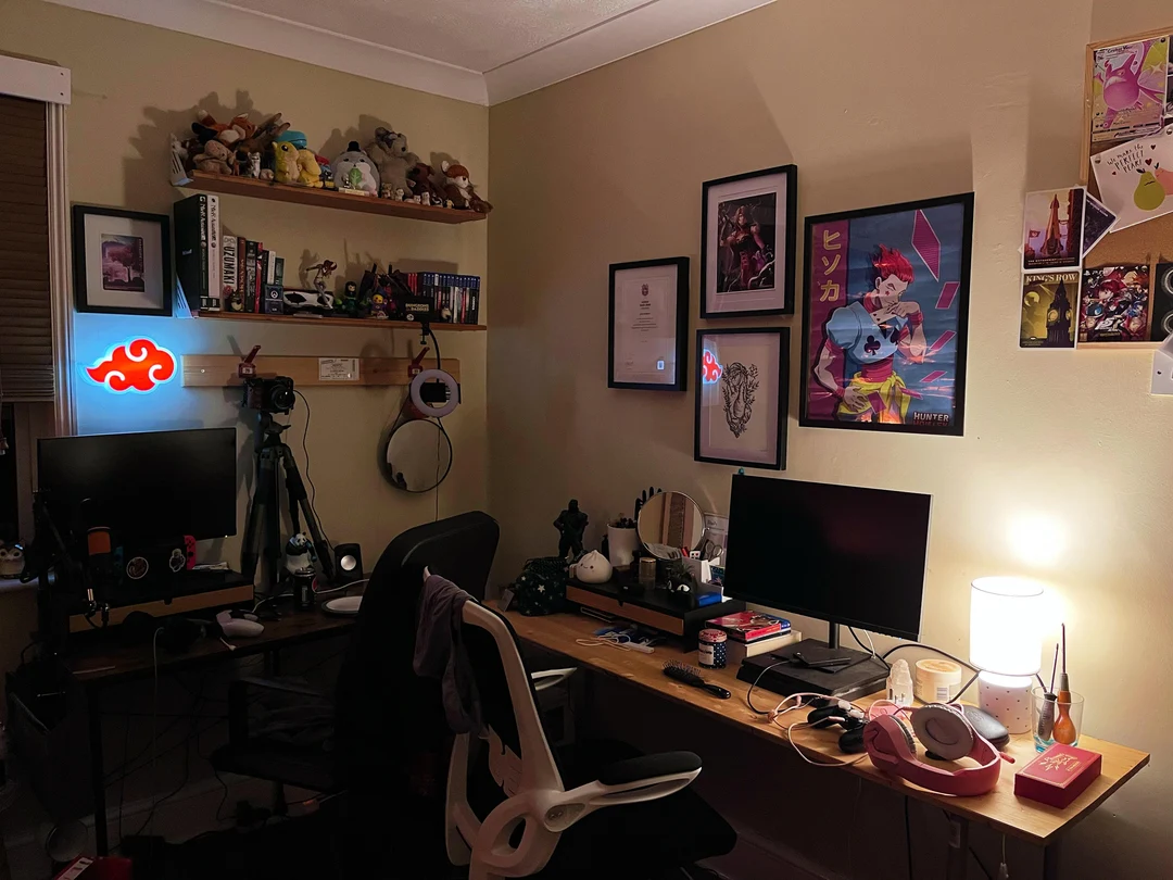 Mine and my boyfriend’s gaming setup is finished after moving house :) | Scrolller