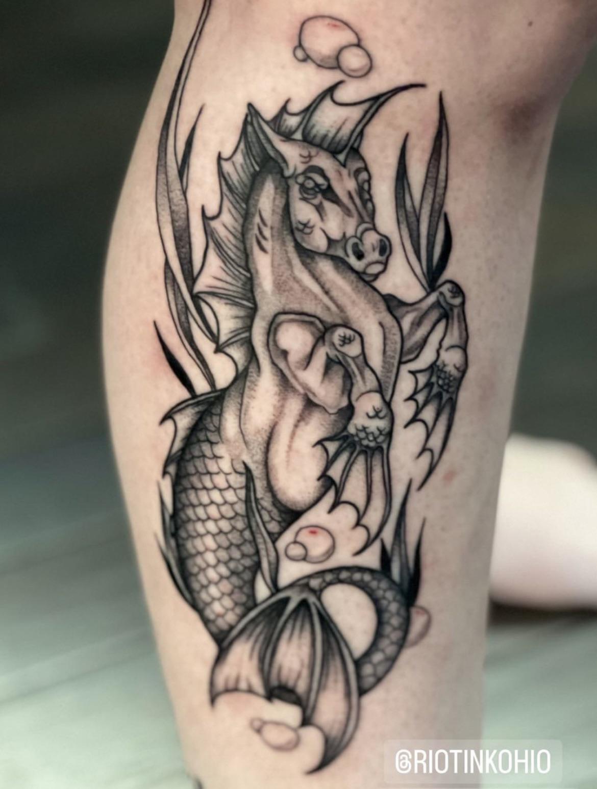 Hippocampus, what do you think?? Done by Justin Larrance/riot ink Columbus Ohio | Scrolller