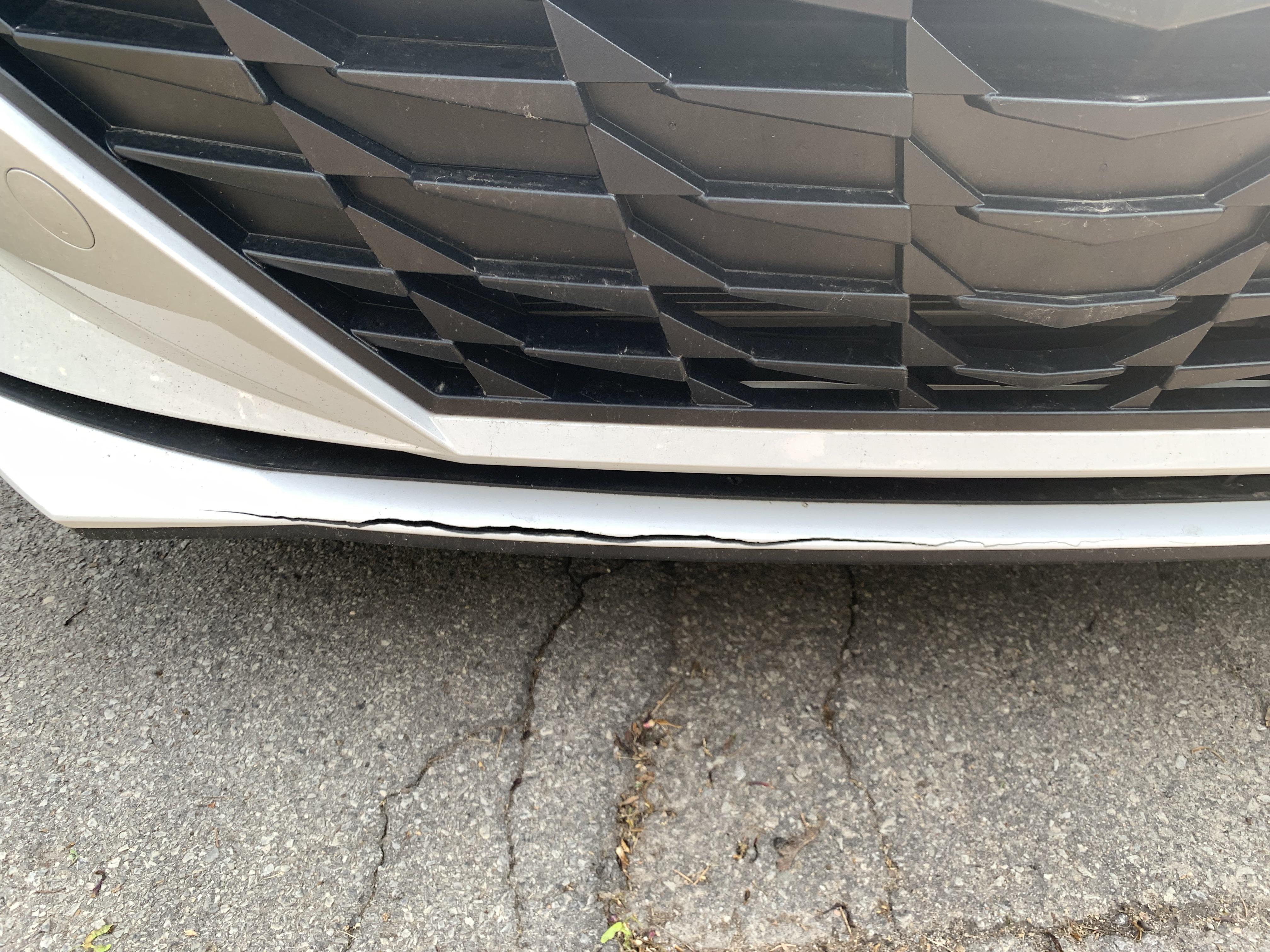 Any quick fixes for front bumper crack? | Scrolller