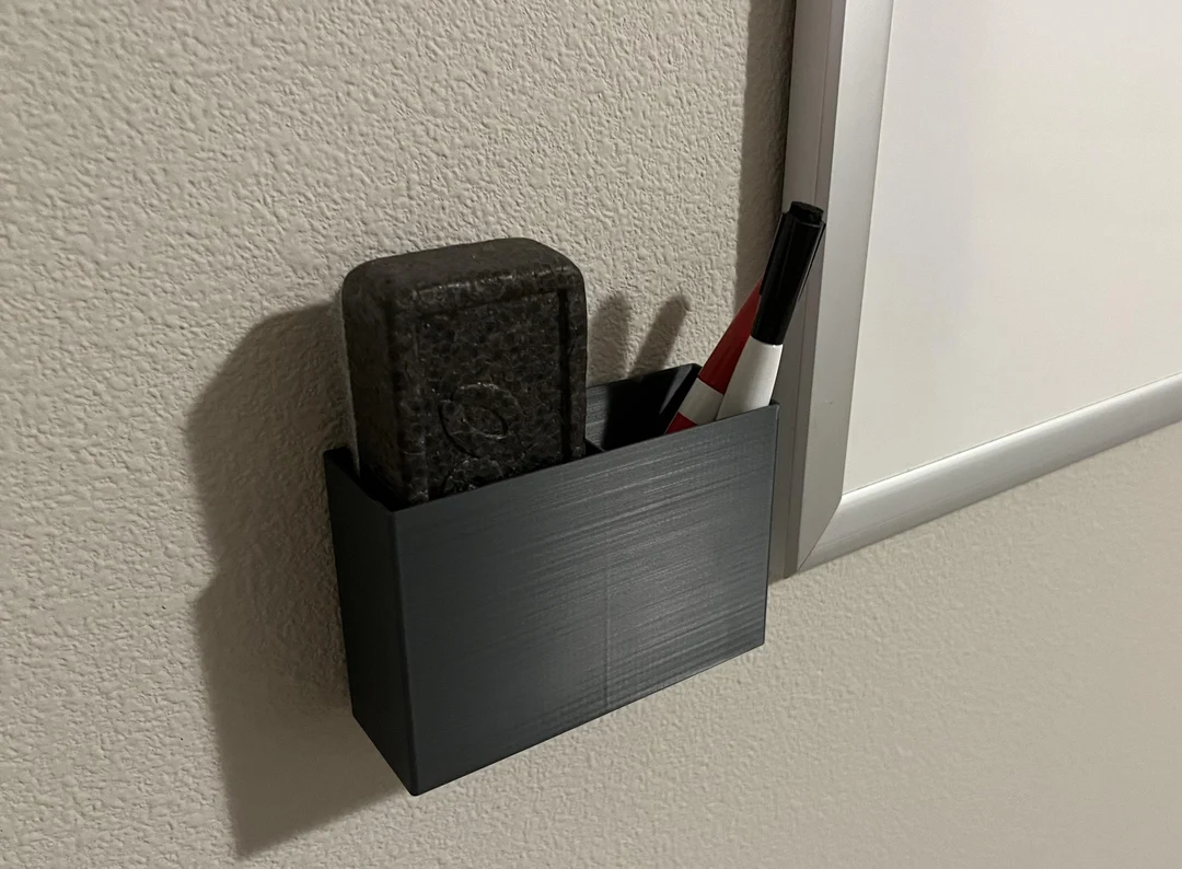 first design: whiteboard supply holder designed to be mounted with command strips | Scrolller