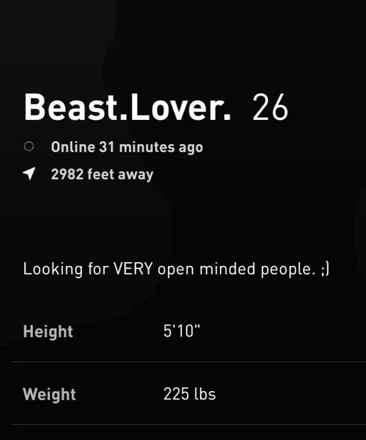 More bestiality on Grindr | Scrolller