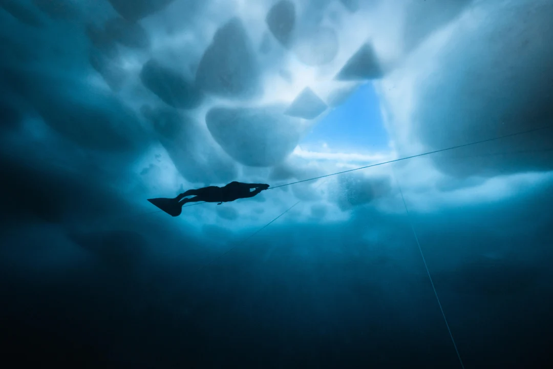 Ice freediving, Shiretoko, Japan. | Scrolller