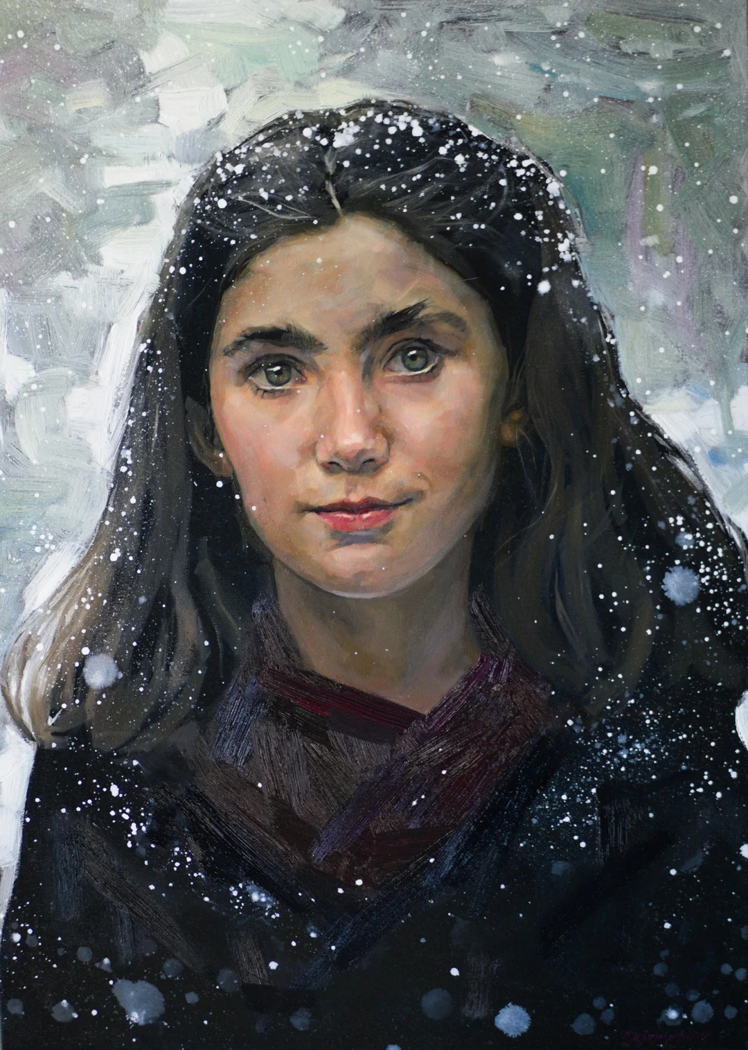 "Anna", me-Oleksii Gnievyshev, oil on canvas, 2022 | Scrolller