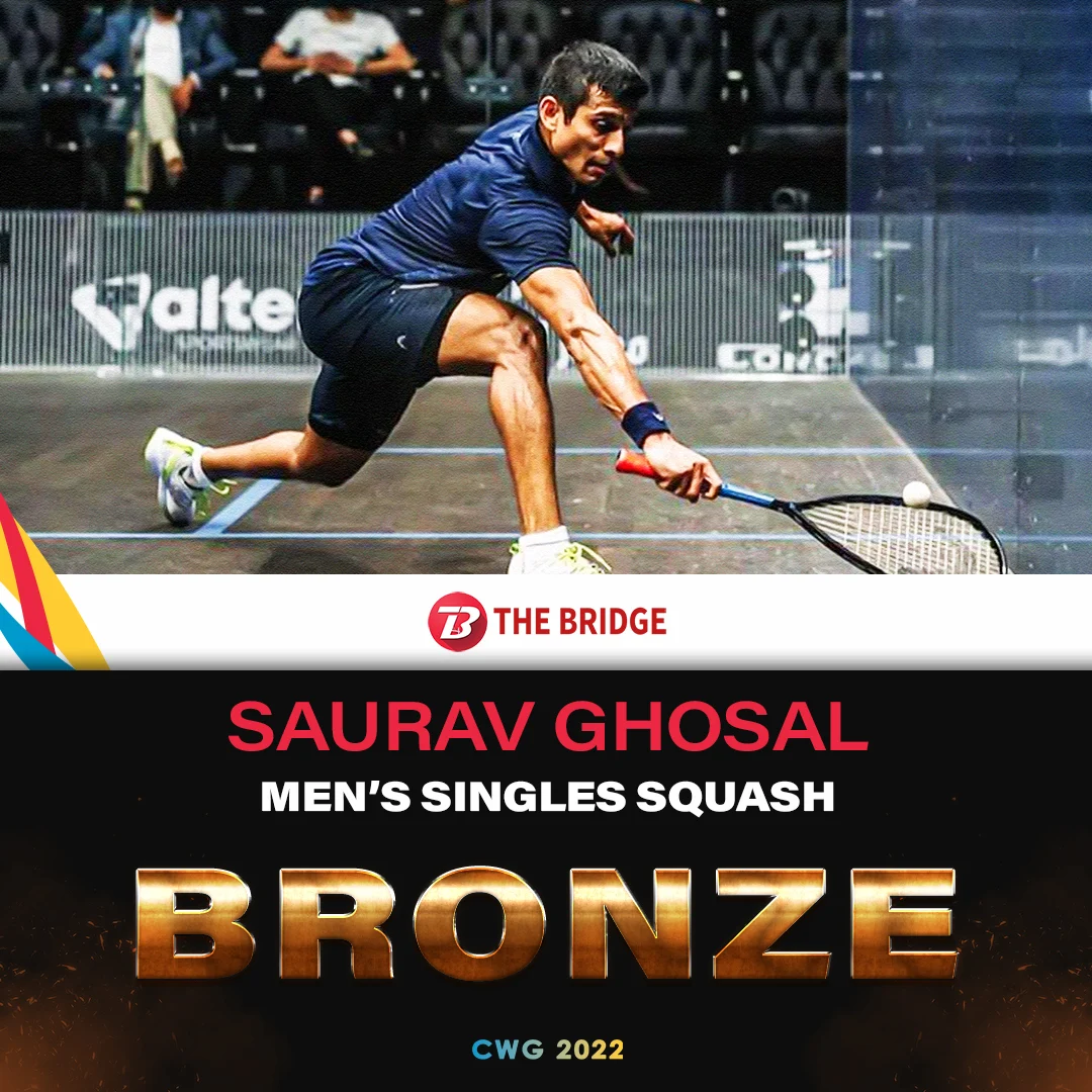 Sourav Ghosal wins India's first ever singles medal in squash at the Commonwealth Games 2022 by ...