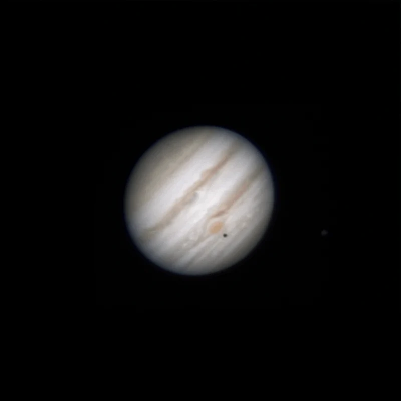 Great Red Spot and Europa Shadow transit on Jupiter | Scrolller