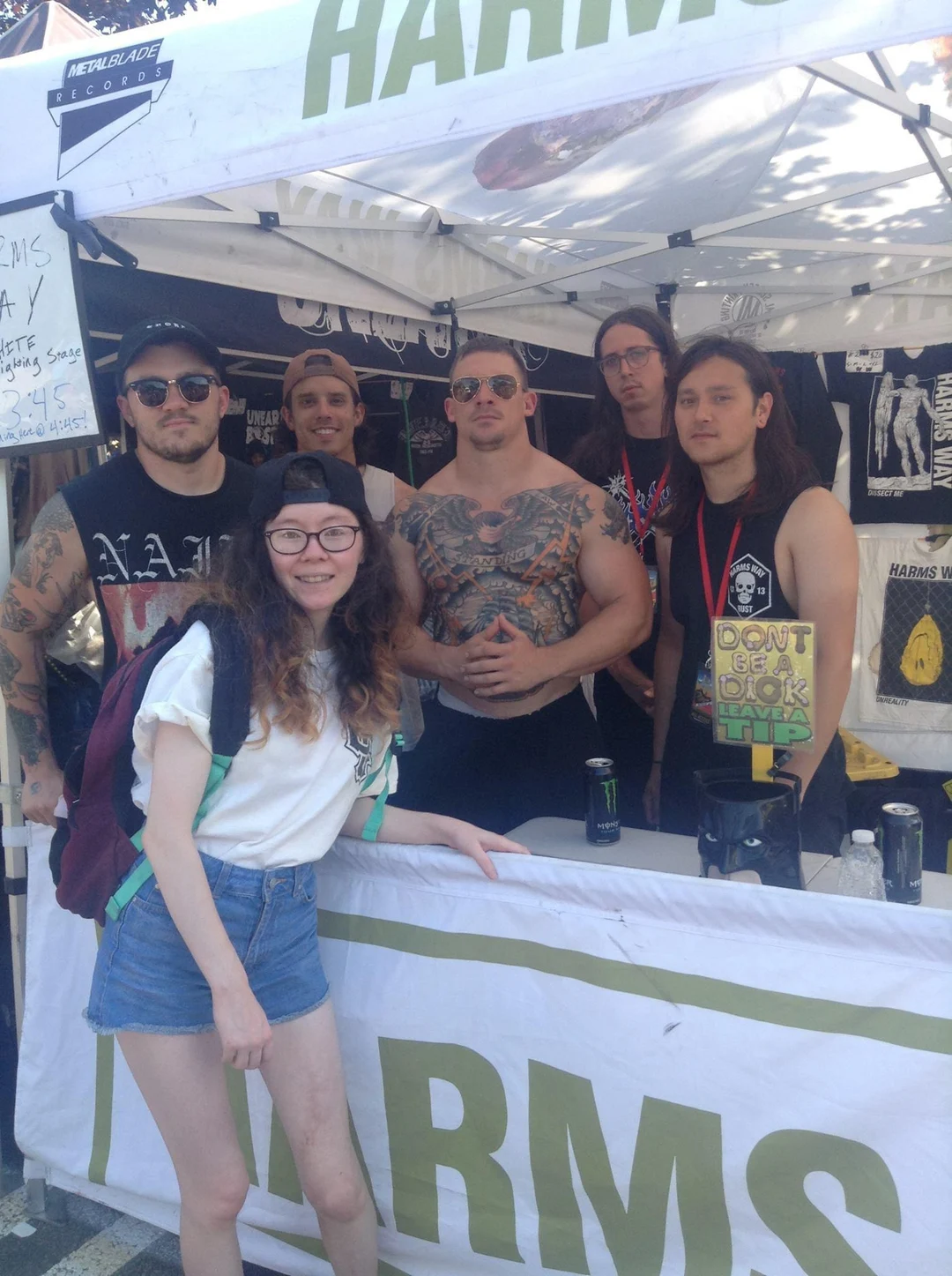 Throwback photo of me in 2018 warped tour meeting harms way | Scrolller