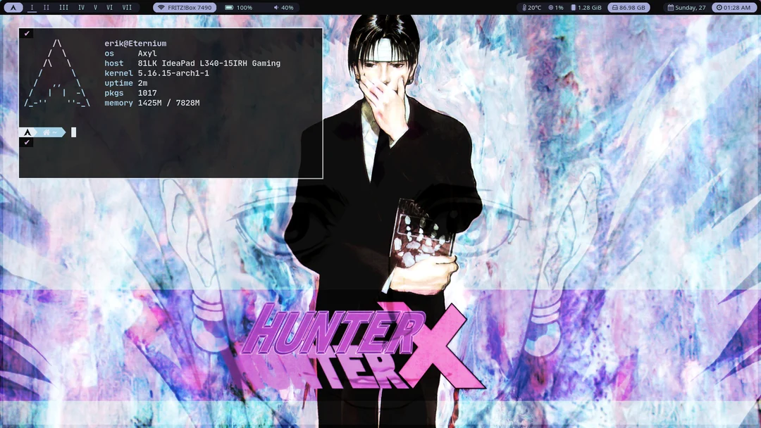 [bspwm] quickly made rice for new laptop | Scrolller