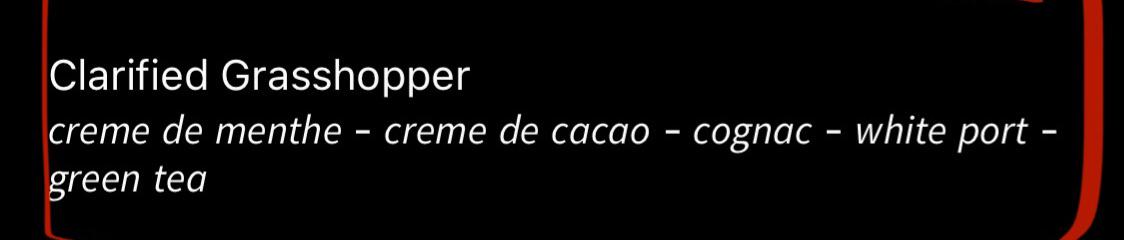 Clarified Grasshopper | Scrolller