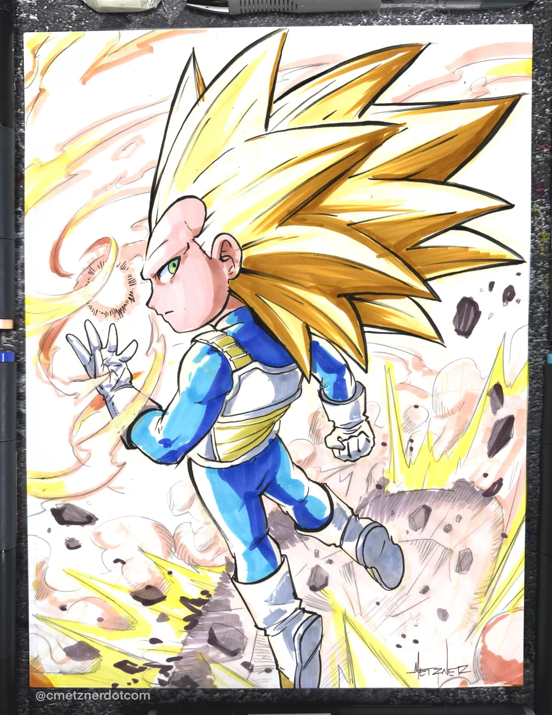 Here’s my drawing of SS3 Vegeta | Scrolller