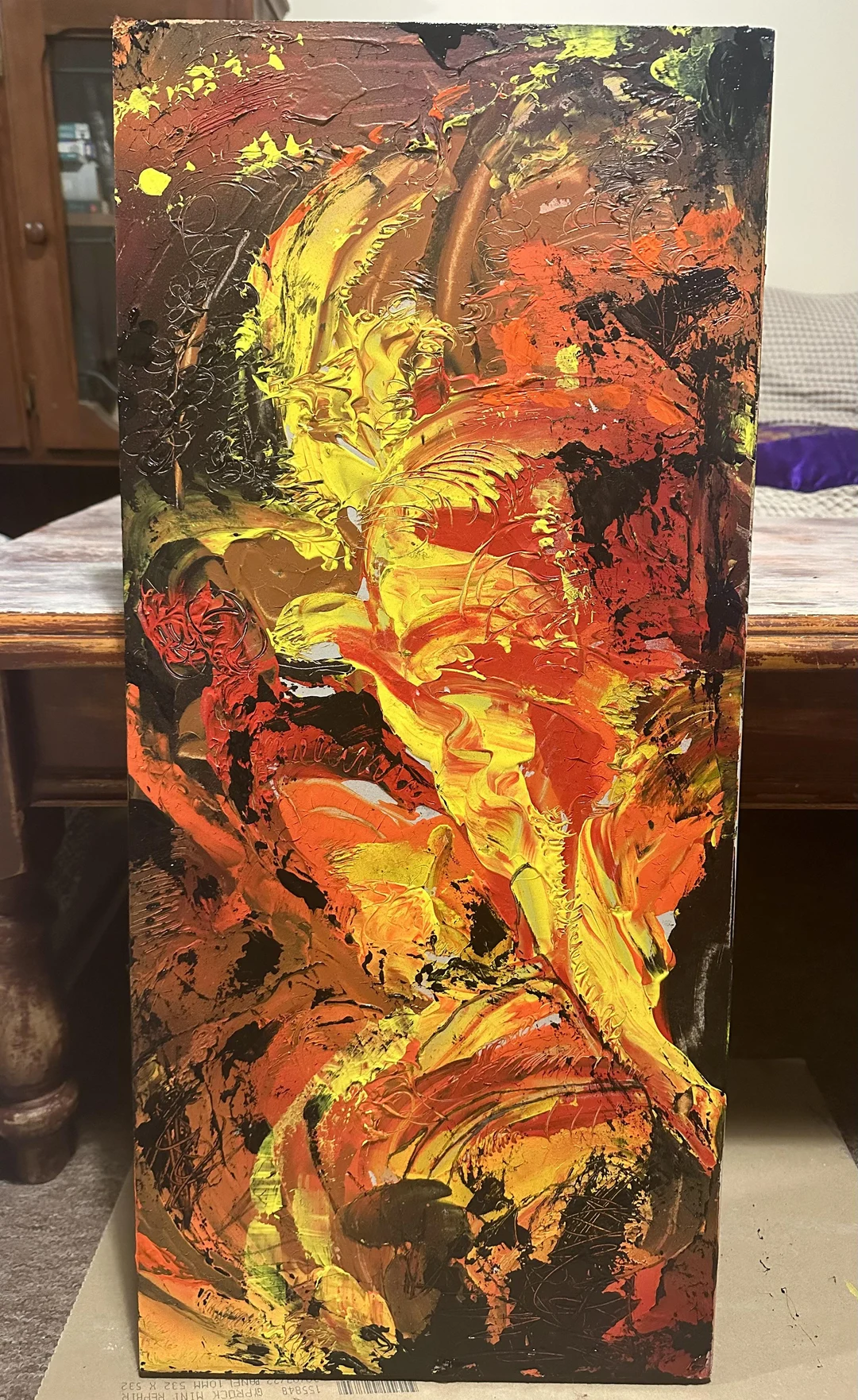 Phoenix Rising, AeonFlux_78, acrylic on wood, 2024. | Scrolller