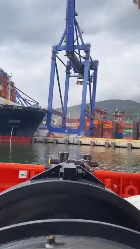 Container ship YM Witness topples 4 dock cranes at Evyapport - Turkey | Scrolller