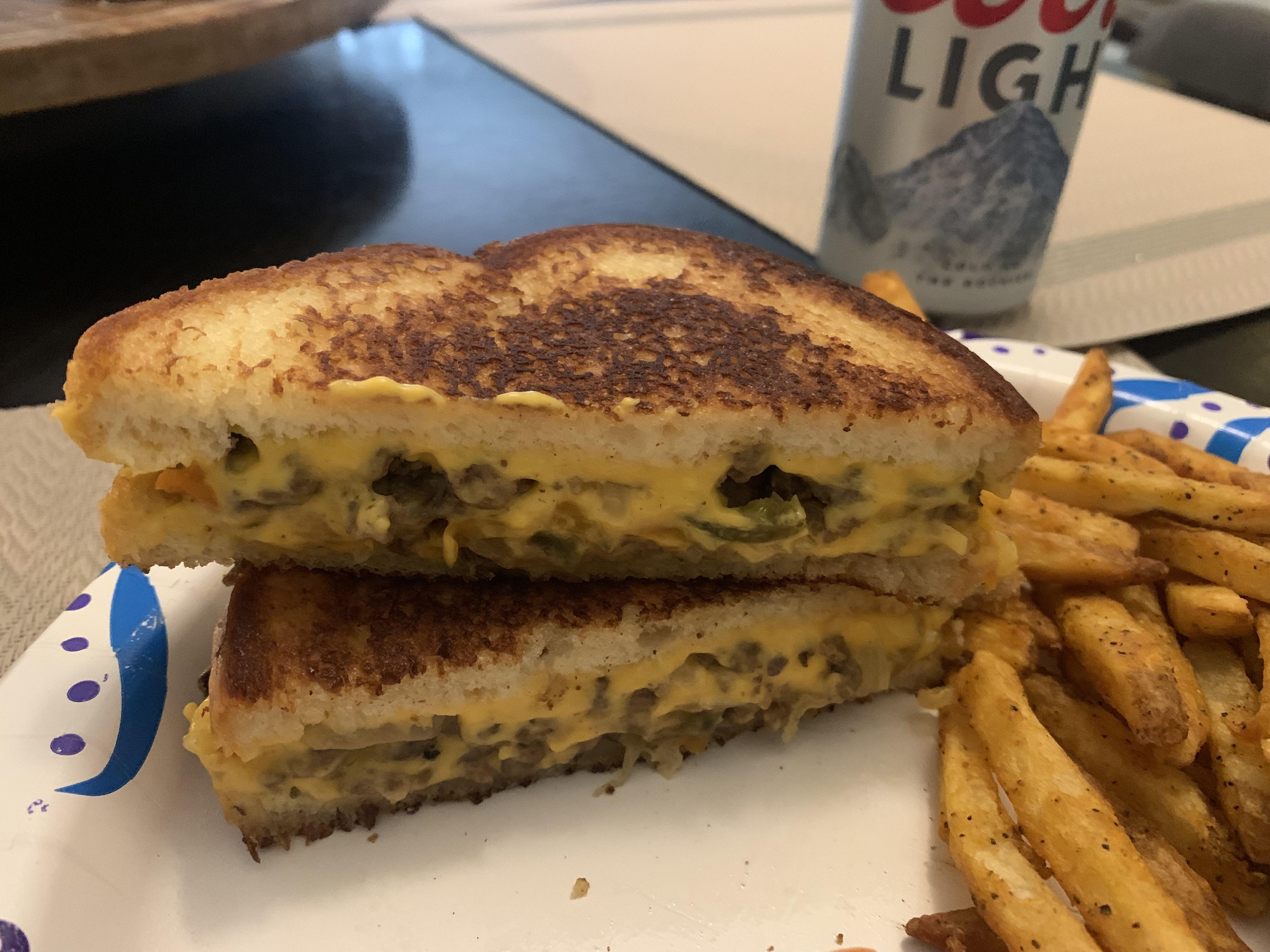 Patty melt and fries | Scrolller