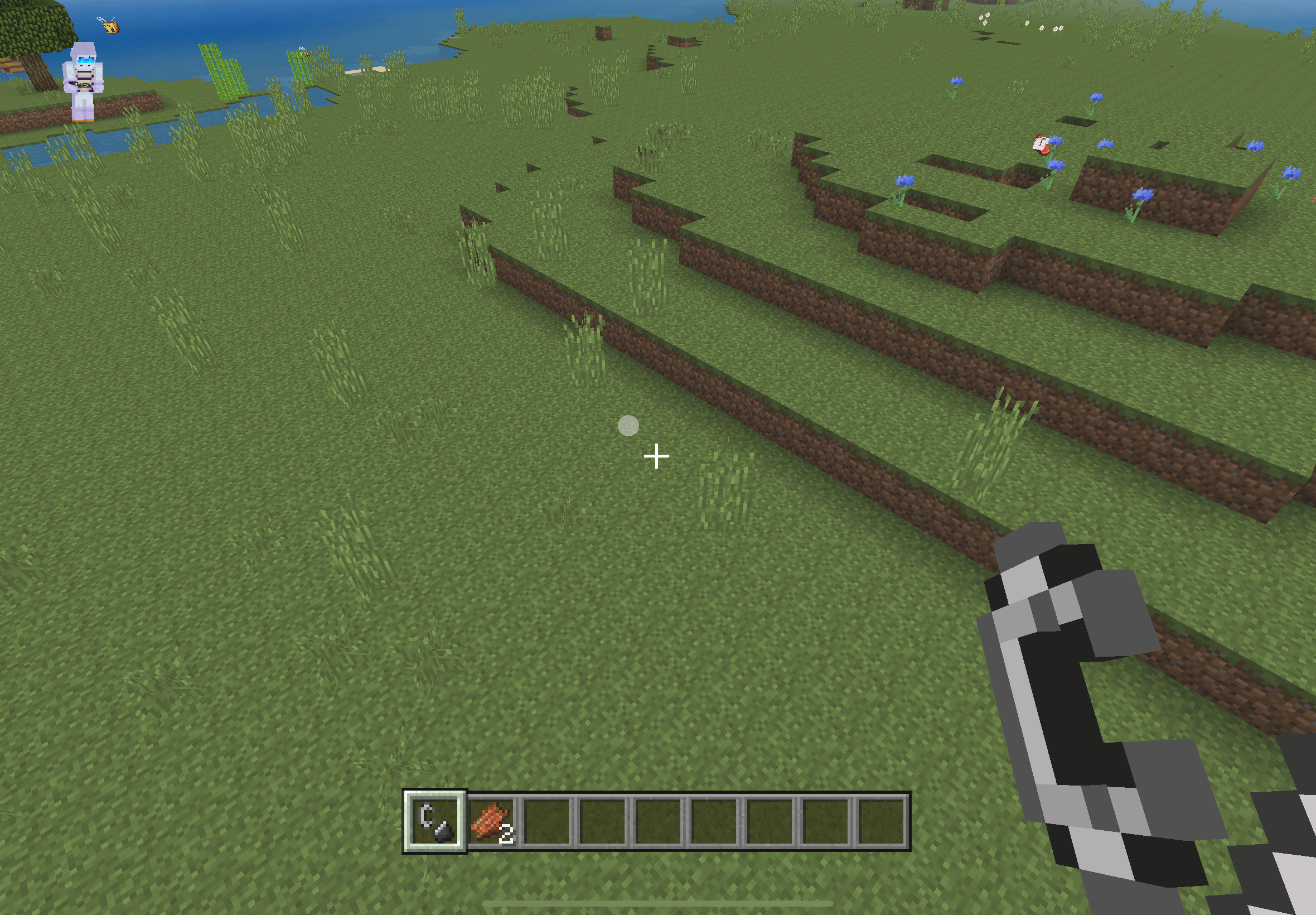 Does anyone know how to fix cursor showing on bedrock (white circle ...