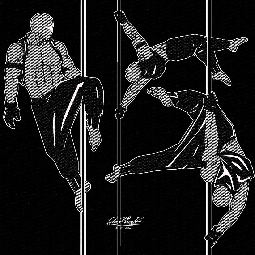 Jake on the pole, Me, Krita, 2022 | Scrolller