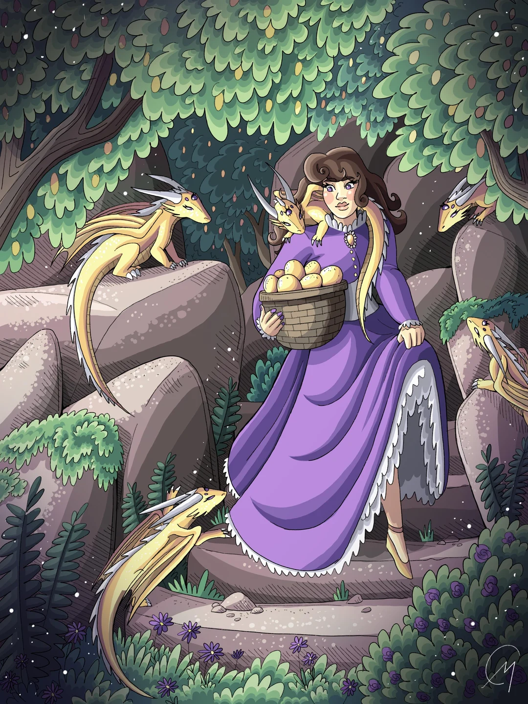 Lady and her Dragons (OC) Procreate, 2021 | Scrolller
