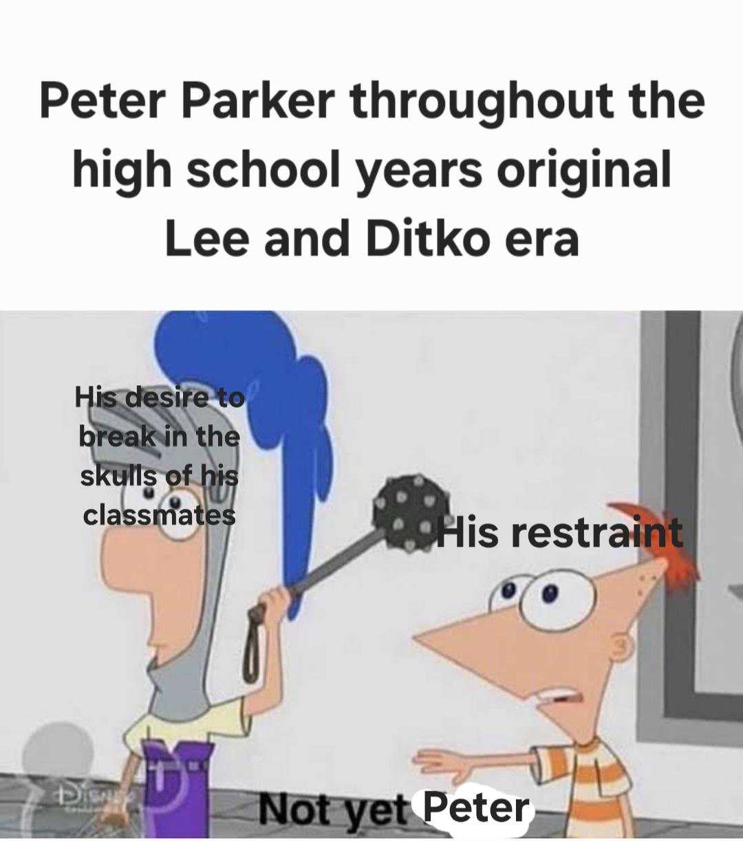 Been reading the first ASM epic collection and by golly, man is doing his best to restrain ...