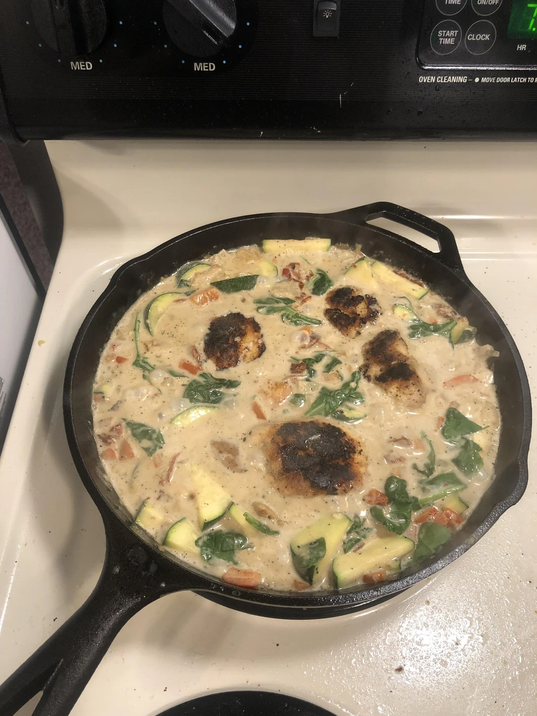 My first attempt at creamy Tuscan chicken | Scrolller