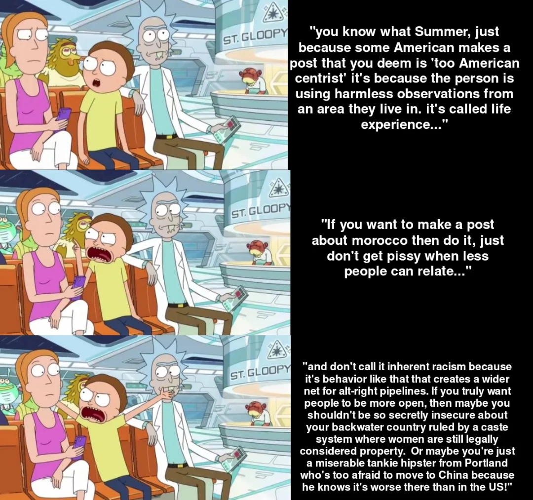 Jeez Morty what Reddit argument did you lose? | Scrolller