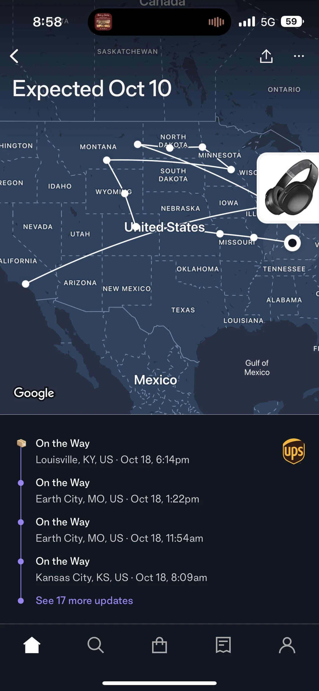 UPS playing connect the dots with my package | Scrolller