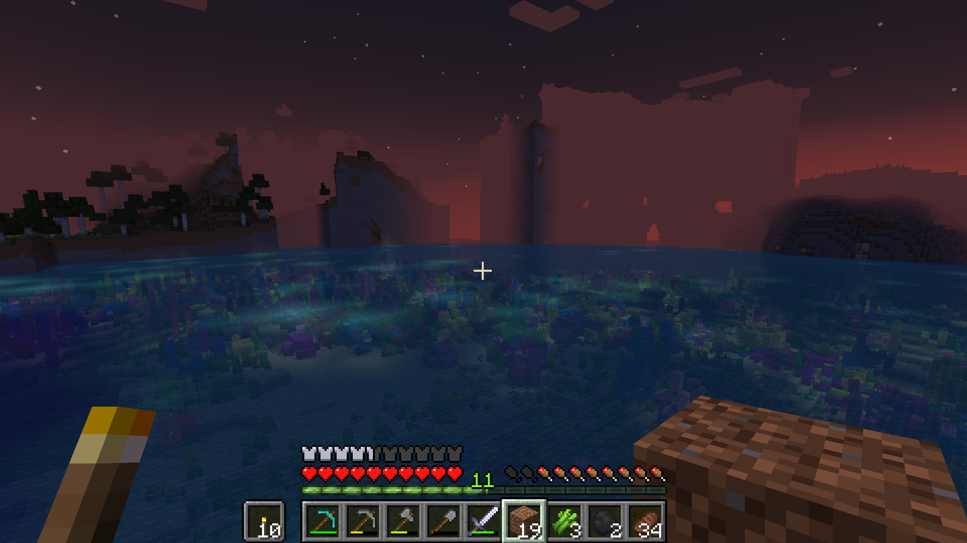 Accidentally corrupted my multiplayer world when moving to a new server host. looks cool though ...