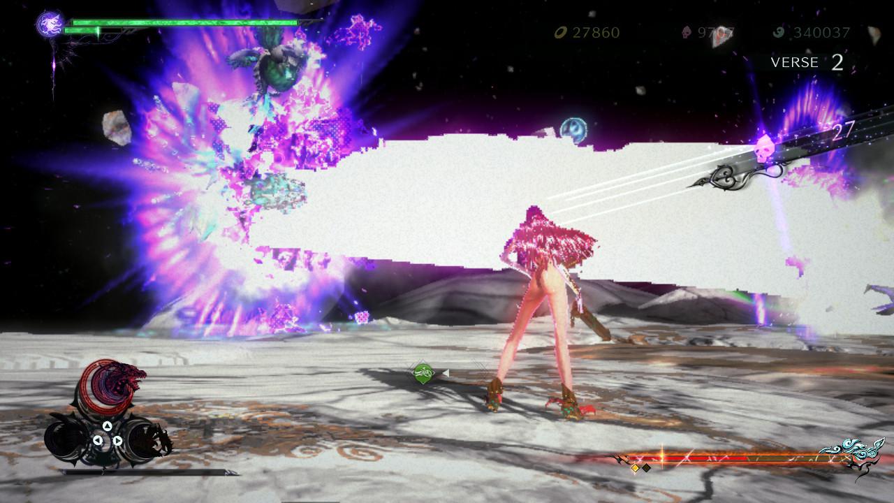 A weird visual glitch with Gomorrah's "Super Demonium Ray" during the Singularity Balance boss ...