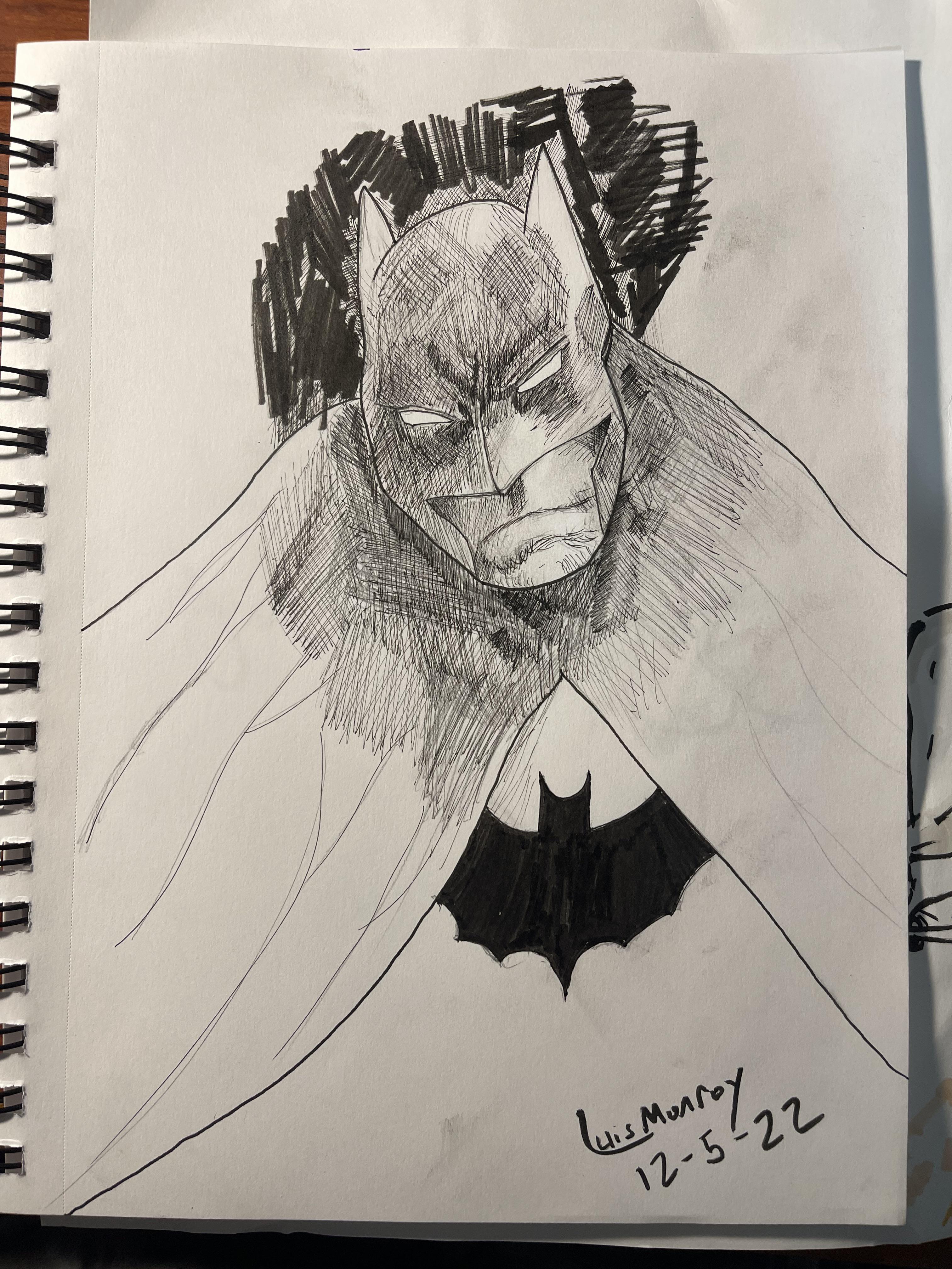 I wanted to draw “I’m Batman!” And instead i drew “i mean i guess I’m batman…” | Scrolller