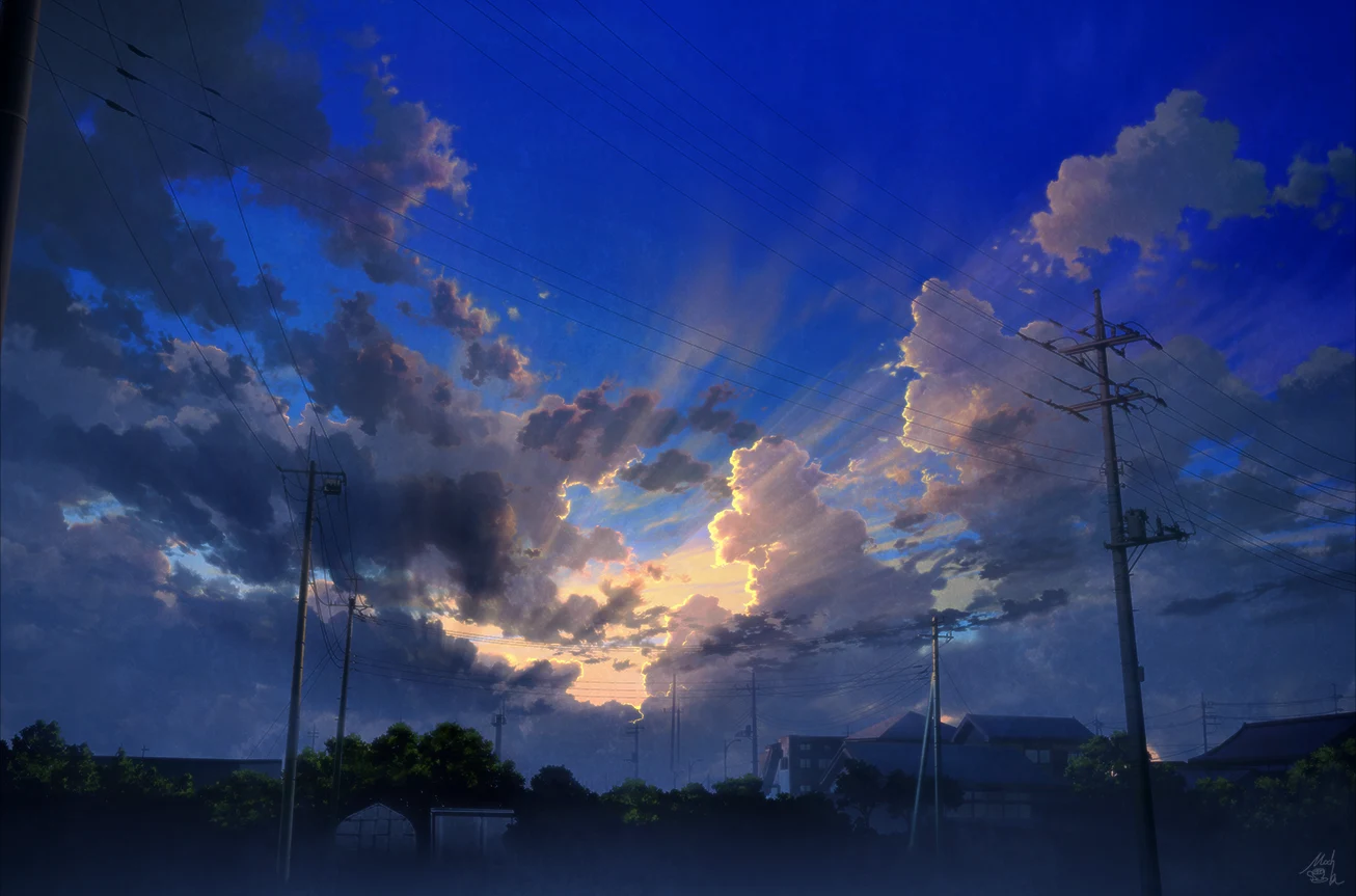 Evening cloud outline by mocha@新刊委託中 | Scrolller