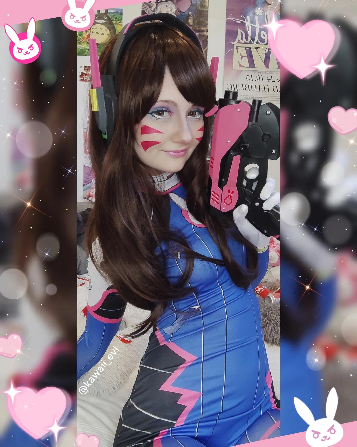 D.VA -Nerf this!! 💙🩷💙 Cosplay by kawaii_evi | Scrolller