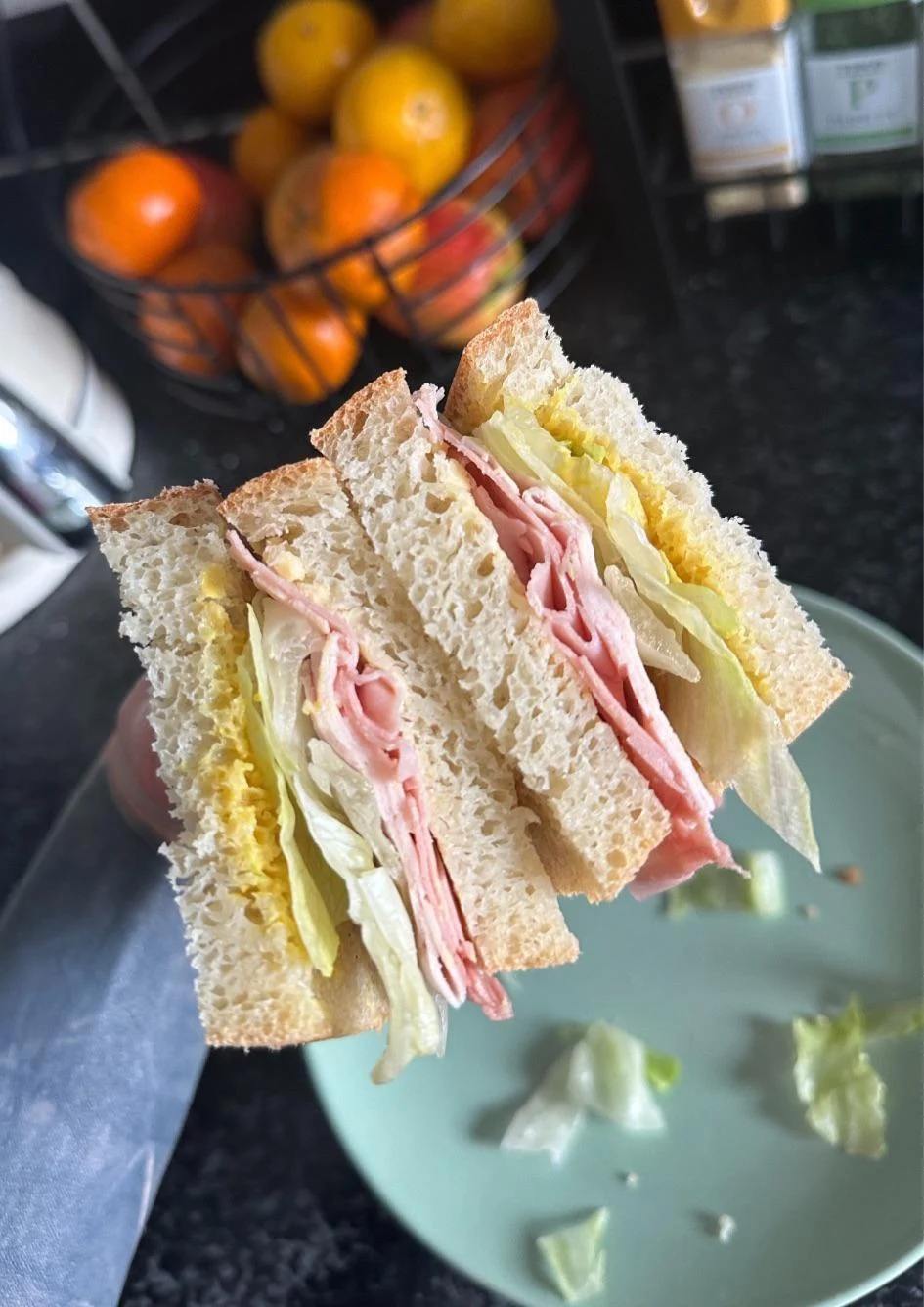 First sandwich of my first loaf ever baked! | Scrolller