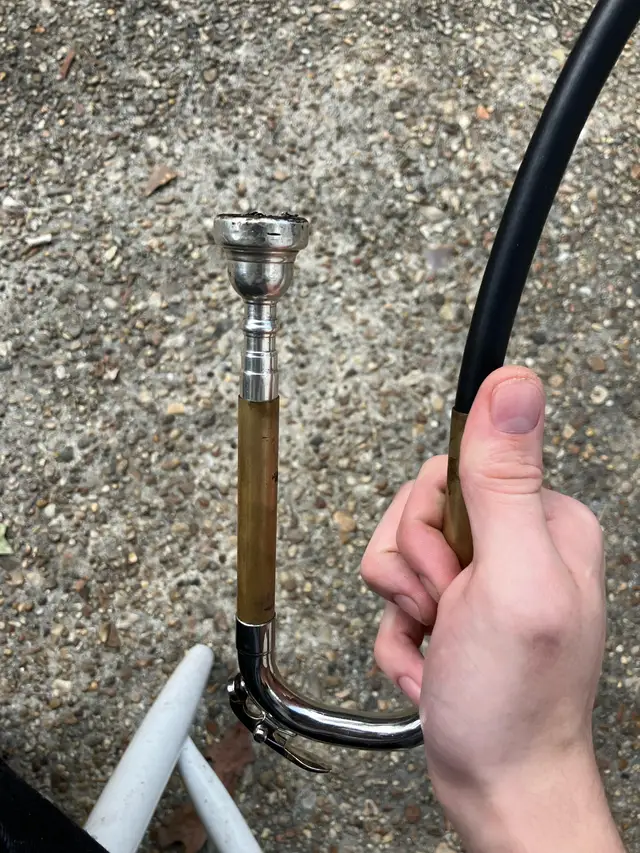 DIY pipe I made out of an old trumpet | Scrolller