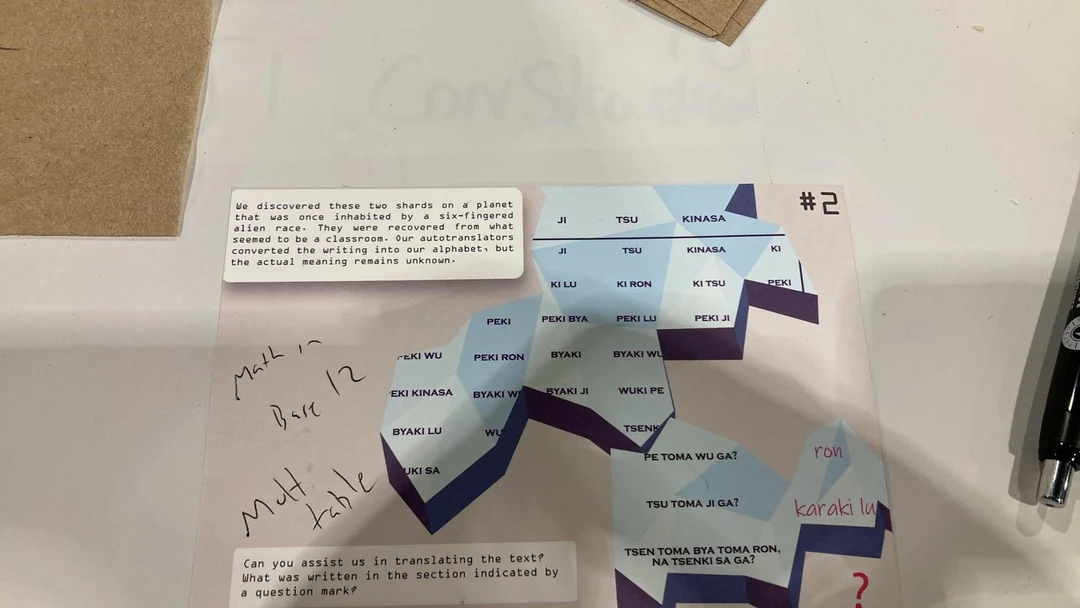 A cryptic puzzle involving math and language? See 1st comment