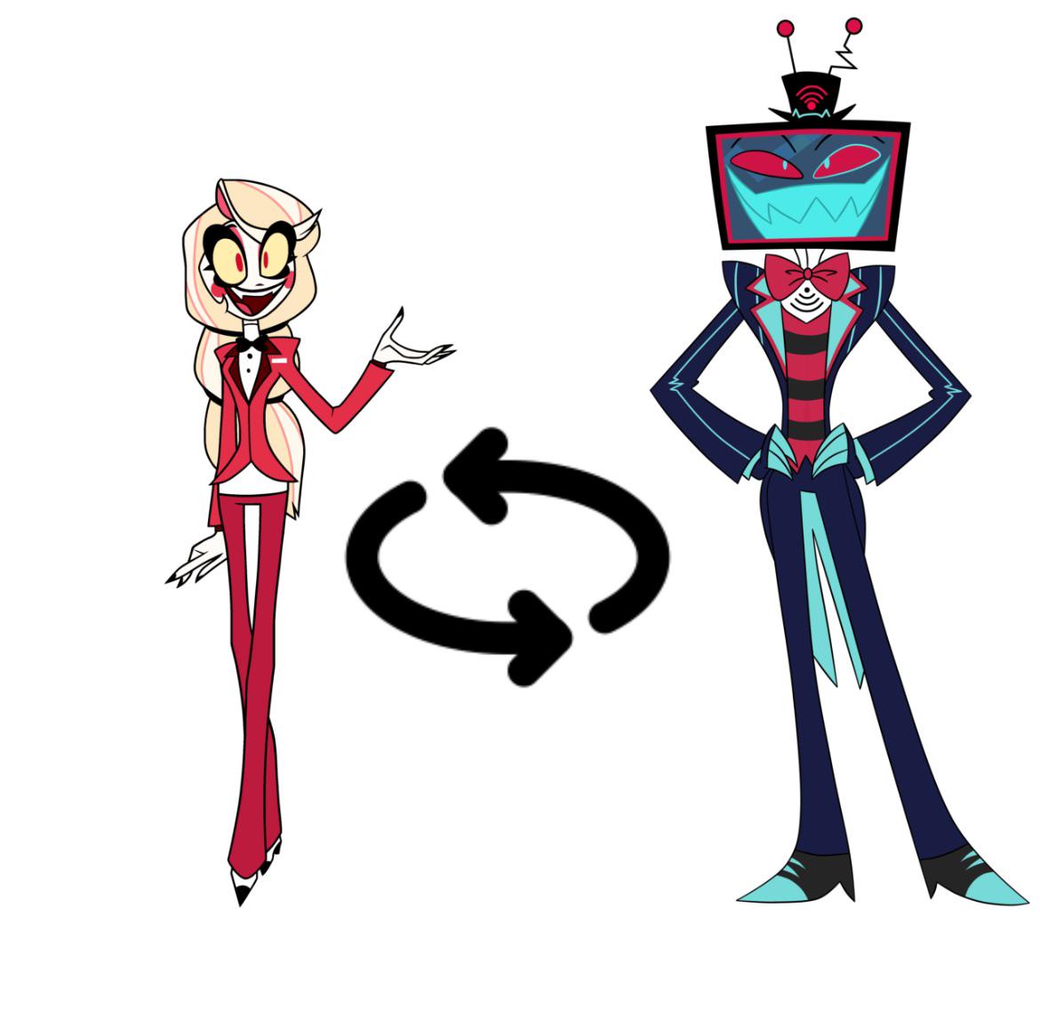 Charlie and Vox swap | Scrolller