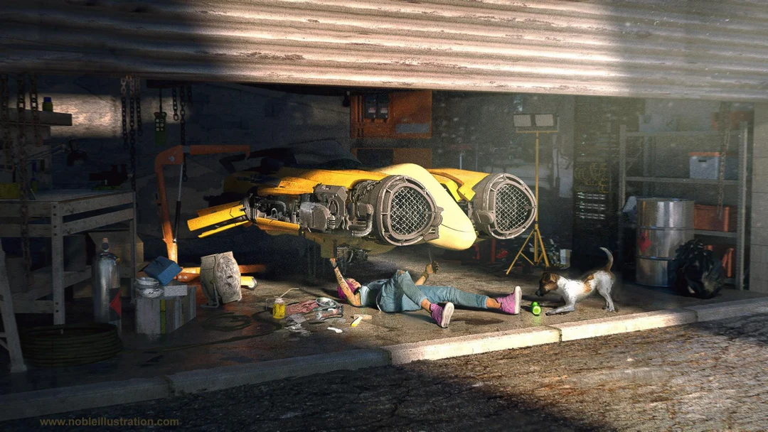 Mechanic by artist Stephen Noble | Scrolller