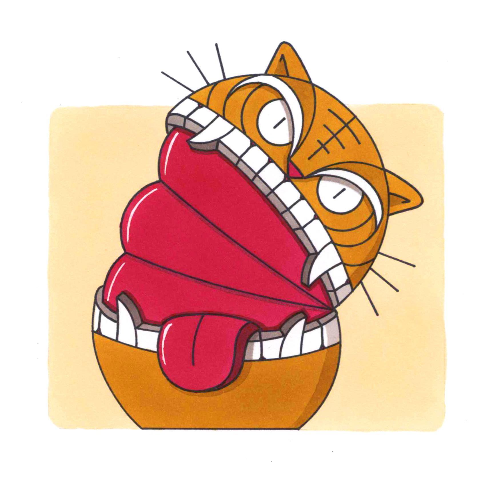 Tiger, me, markers & pens, 2022 | Scrolller