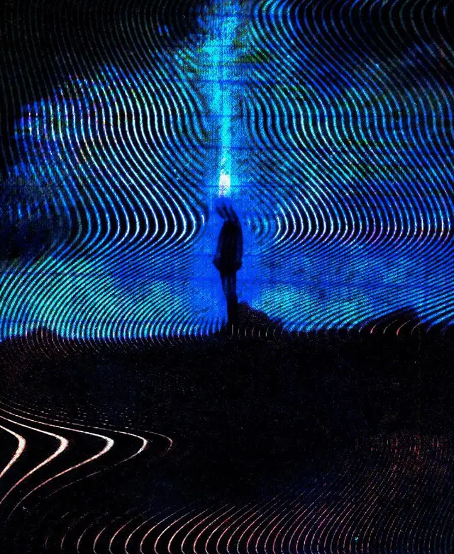 Feeling Blue, me, modern psychedelic, 2022 | Scrolller