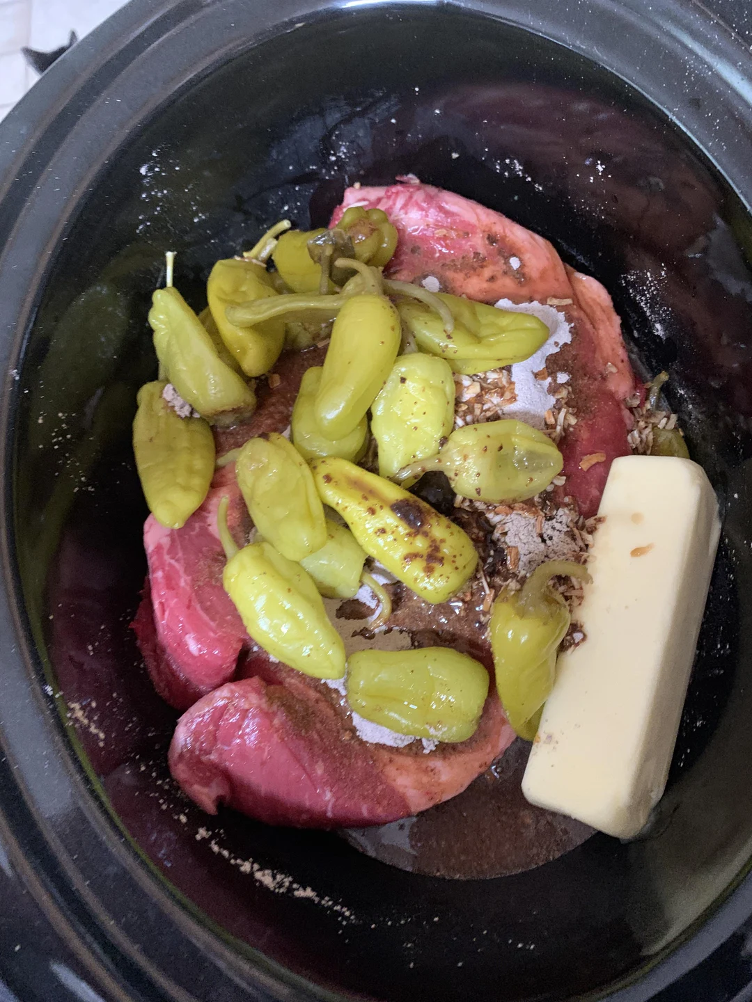 Finally trying the Mississippi pot roast. I’ll keep you updated. | Scrolller