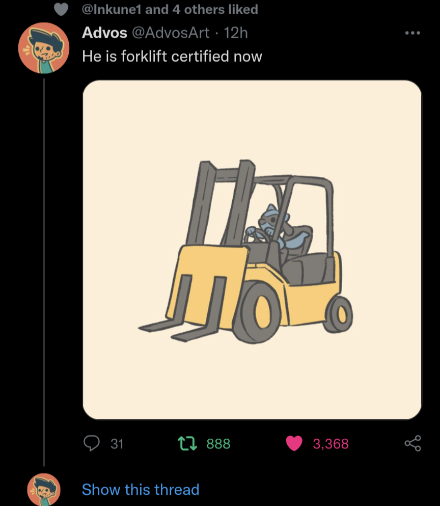 Forklift certified, by Advos | Scrolller