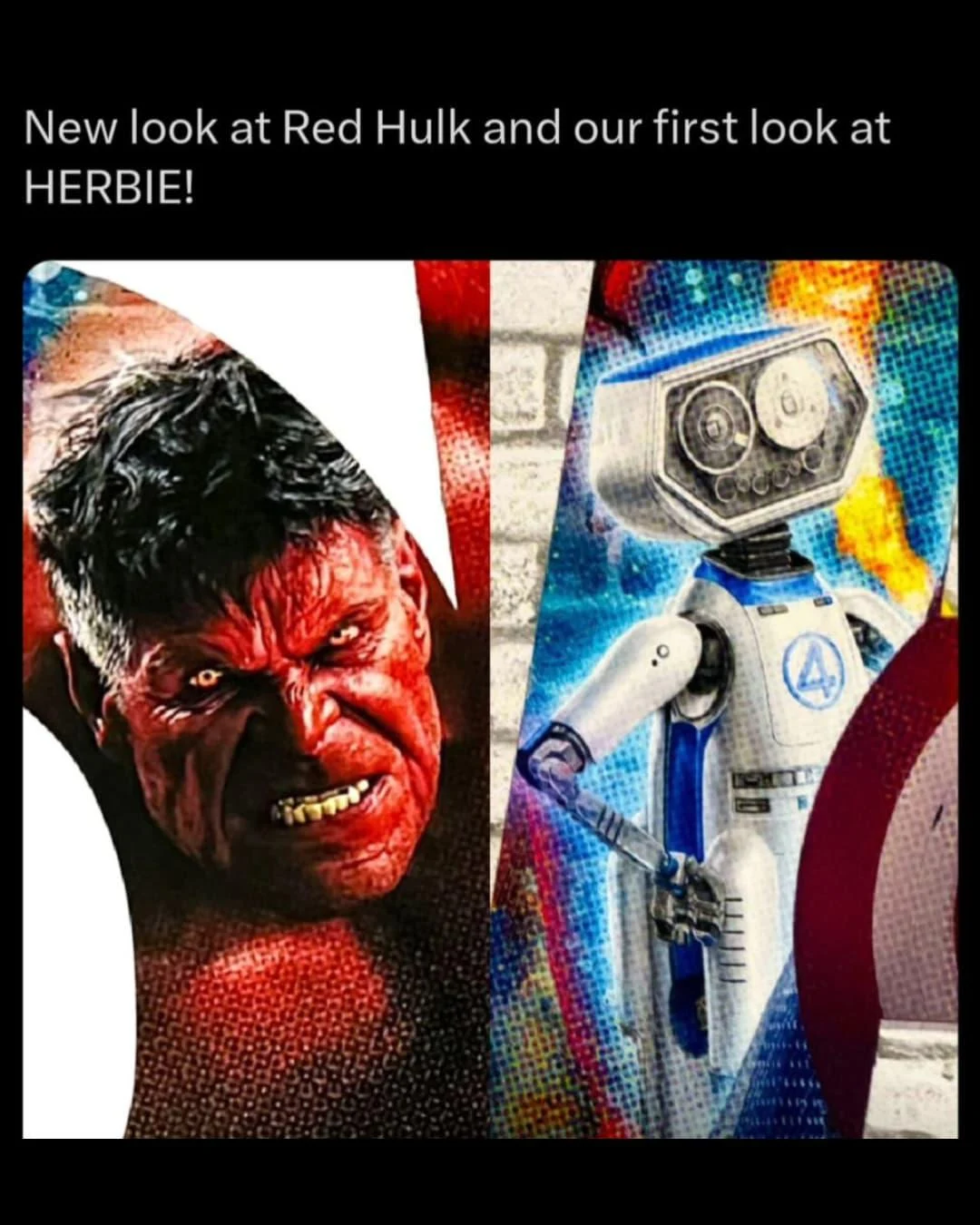 Red Hulk looks ready to smash, and HERBIE looks like he's ready to… politely assist. Balance is ...