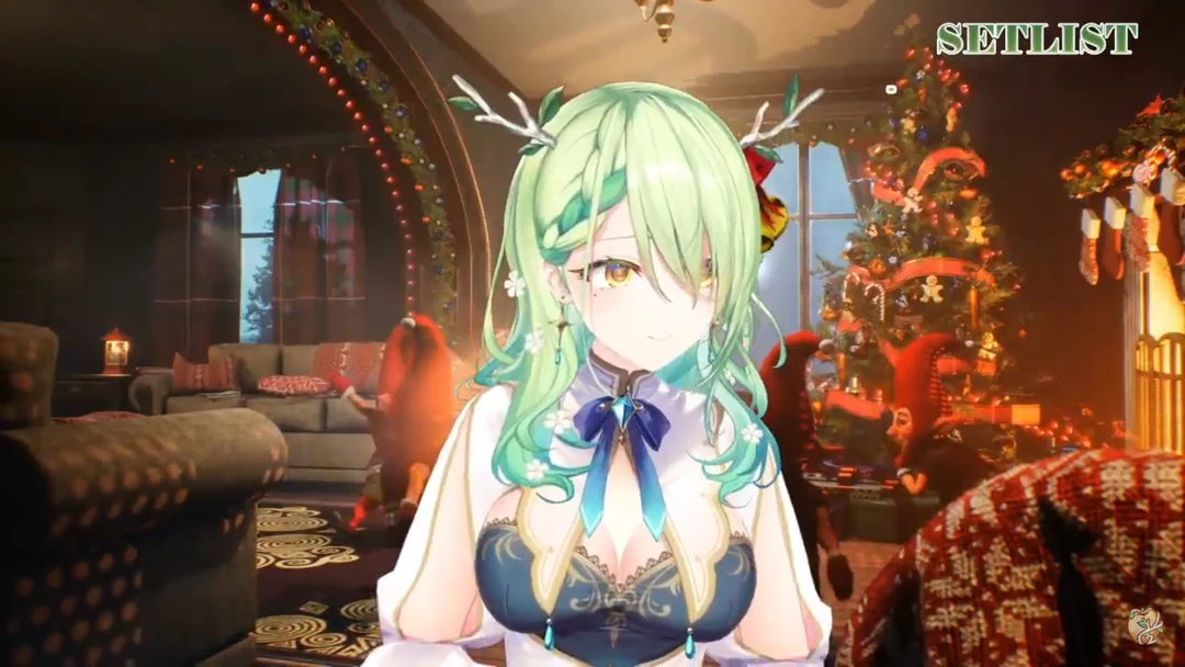 Fauna and her creepy elf back up dancers ready to sing Christmas songs for her karaoke. | Scrolller