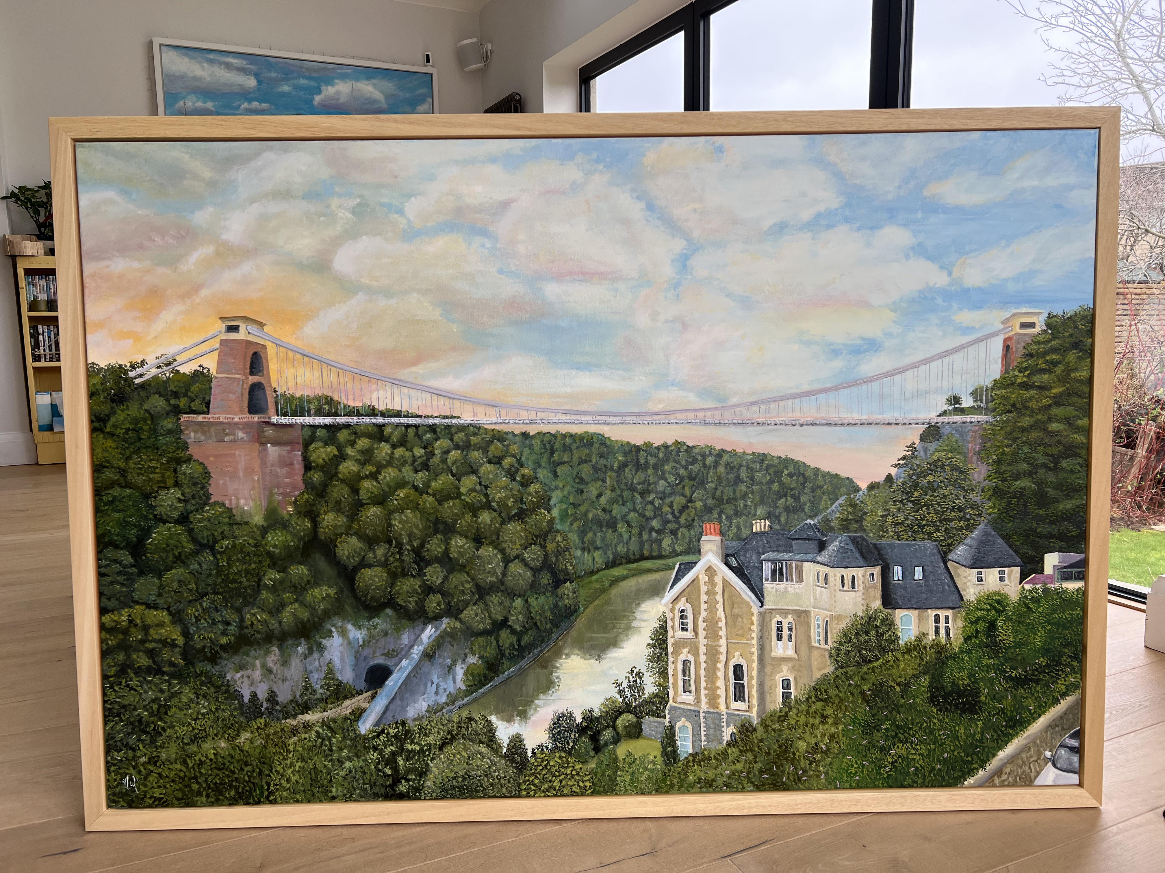 Bristol Suspension Bridge, by me, oil on canvas 150cm x 100cm, 2023 | Scrolller