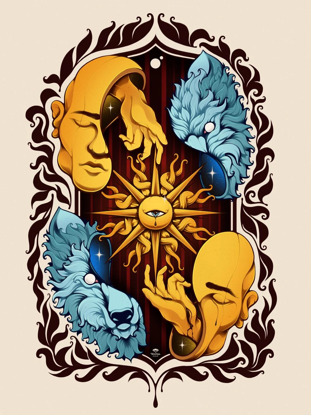 Divided, Weelqa (me), Digital, 2024 | Scrolller