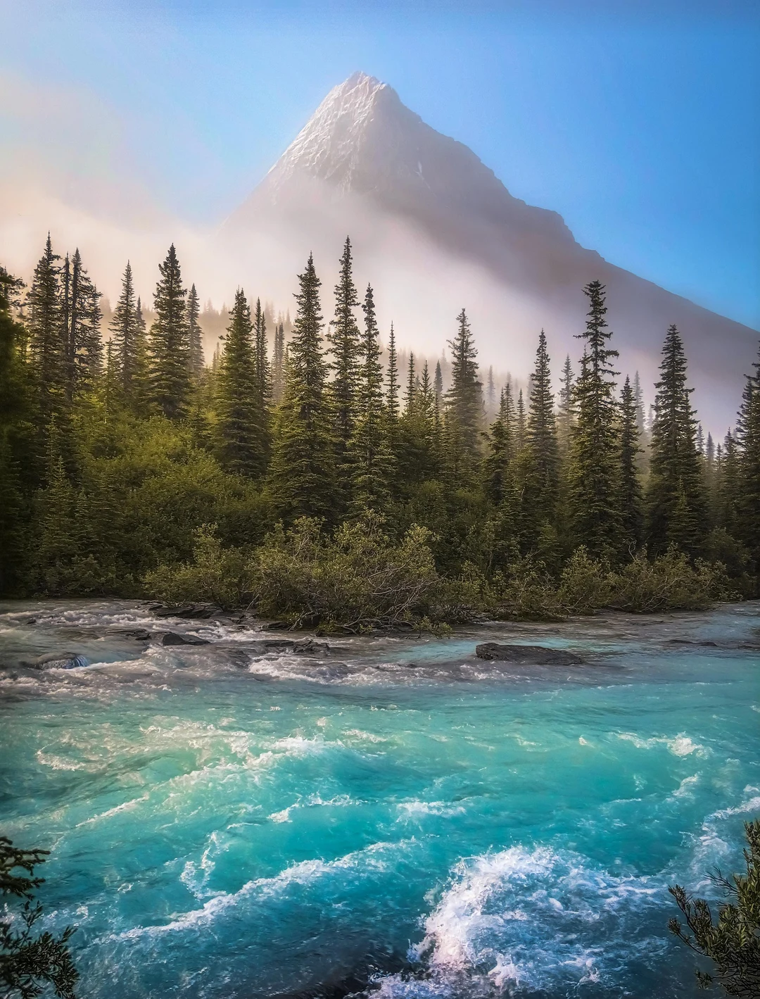 Refreshing River View, Mount Robson, Canada [OC] [2283 x 3000] | Scrolller