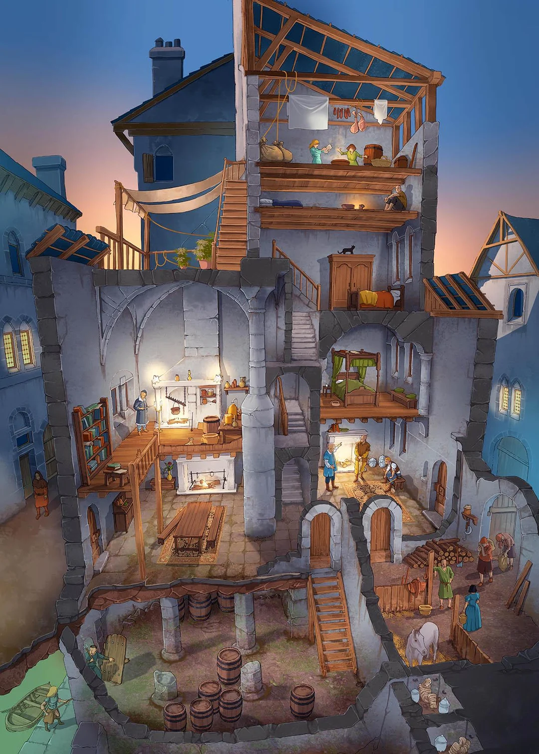 Medieval Fantasy Cutaway by Guillaume Tavernier (me) | Scrolller