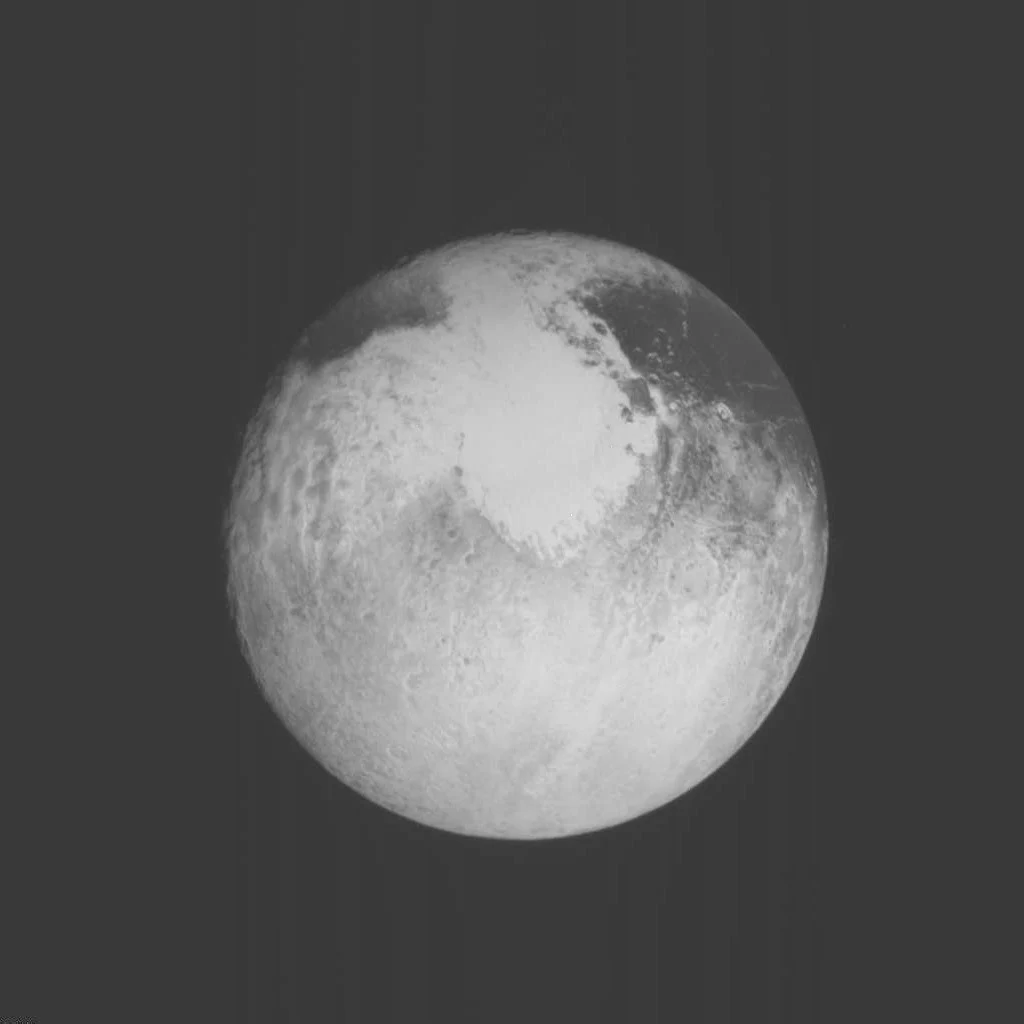 Pluto - Raw image taken by New Horizons space probe, image dated 7/13/2015 | Scrolller